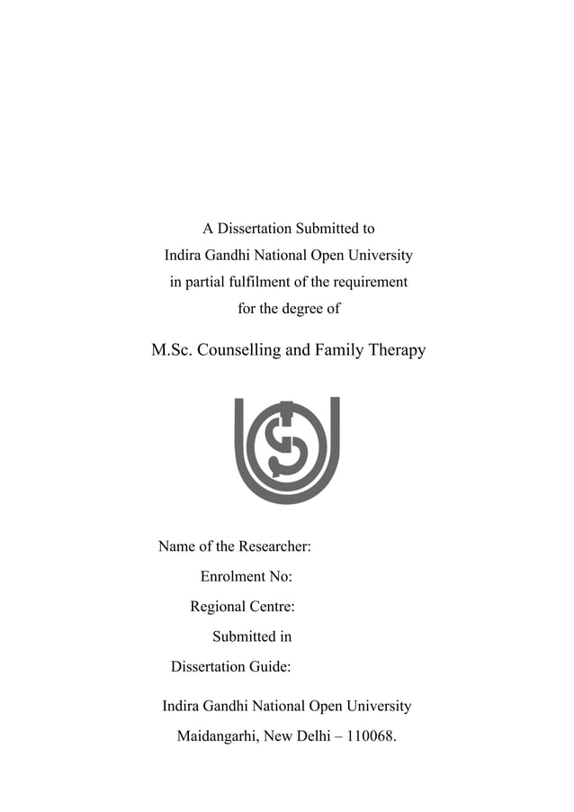 Cover Page for Research Dissertation Report MCFTP002 | PDF
