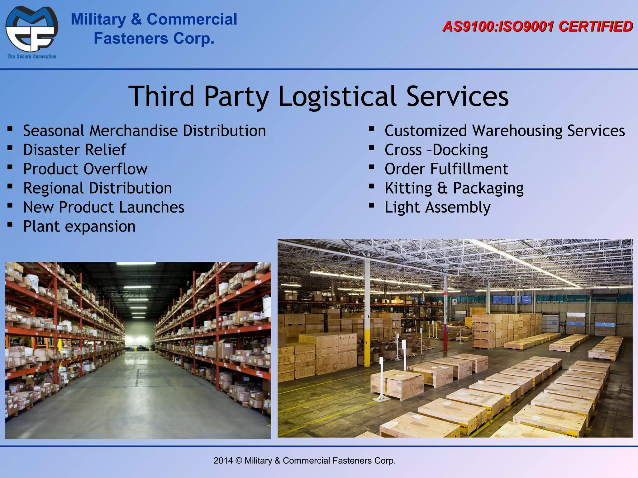 Military & Commercial Fasteners Corp. Virtual Tour | PPT