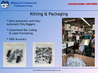 Military & Commercial Fasteners Corp. Virtual Tour | PPT