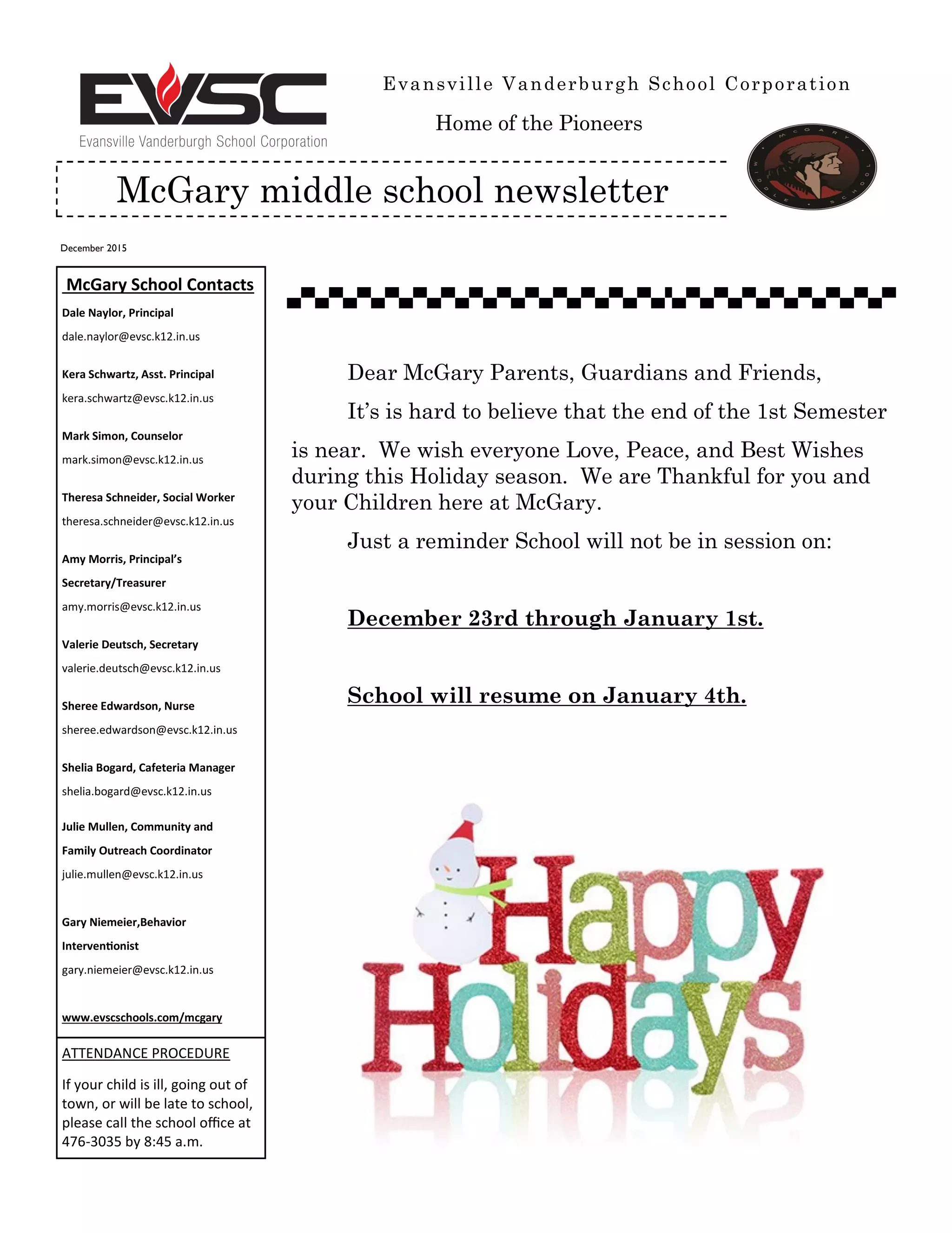 McGary 2015 December Newsletter | PDF