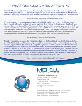Michell Consulting Corporate Brochure | PDF | IT and Internet Support ...