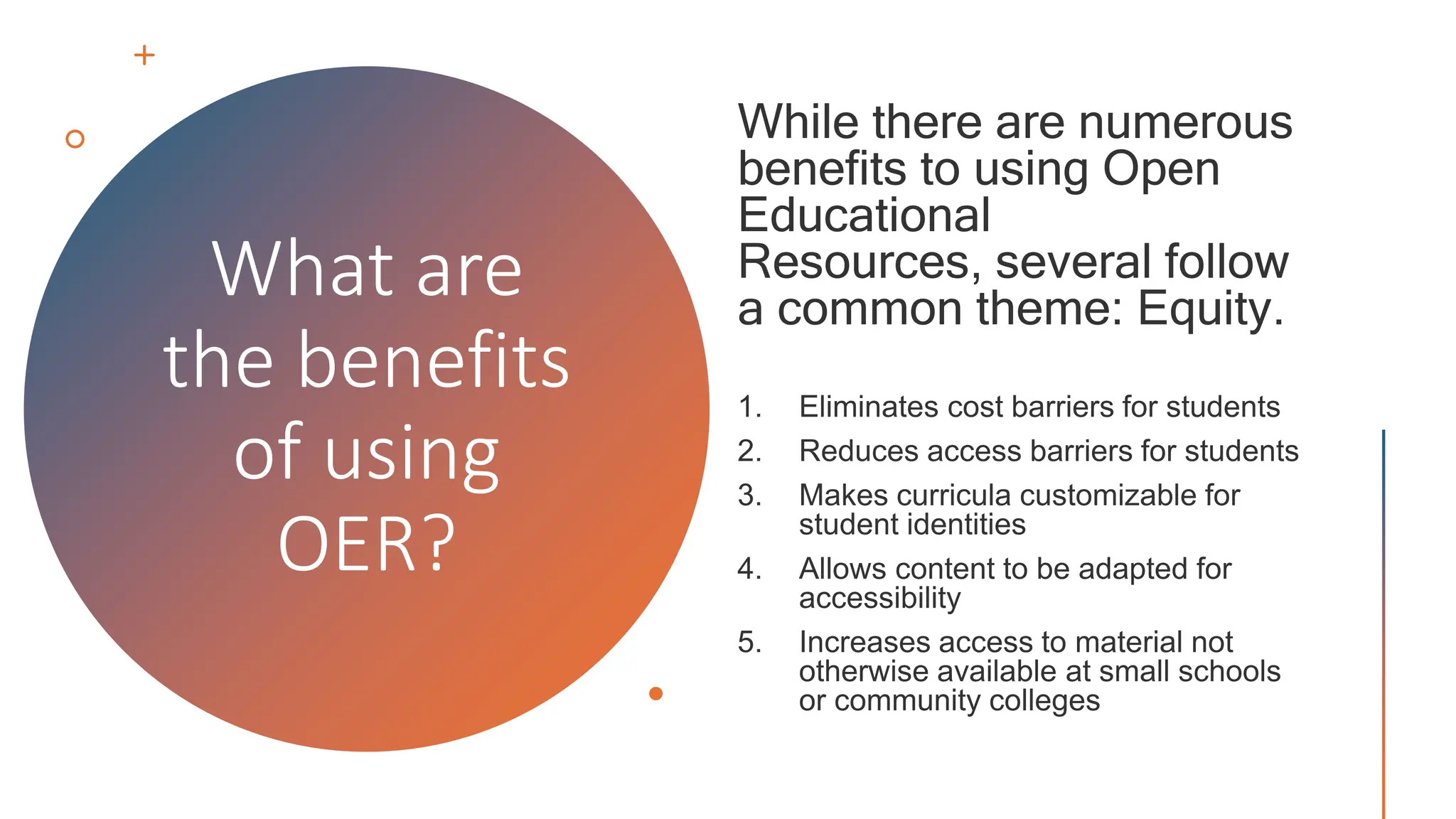 Benefits and Challenges of Open Educational Resources (OER) PPT | PPTX