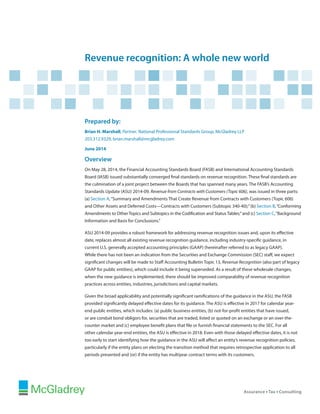 McGladrey whitepaper - Revenue recognition, A whole new world - June ...