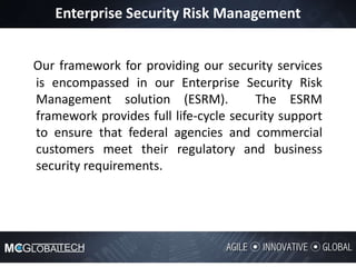 MCGlobalTech Enterprise Risk Management Program | PPTX