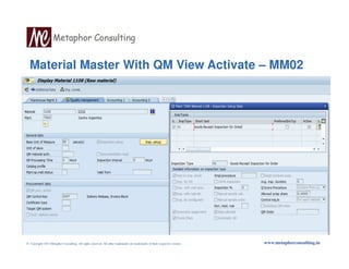 QM - Inspection during Goods receipt | PDF