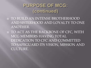 MCG PRE-ORIENTATION | PPTX