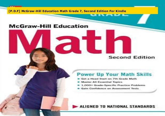 [P.D.F] McGraw-Hill Education Math Grade 7, Second Edition For Kindle