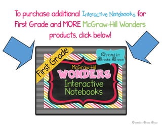 Mc grawhillwondersinteractivenotebookfreesample firstgrade | PDF