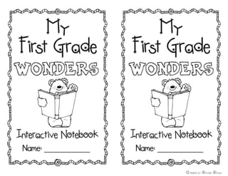 Mc grawhillwondersinteractivenotebookfreesample firstgrade | PDF