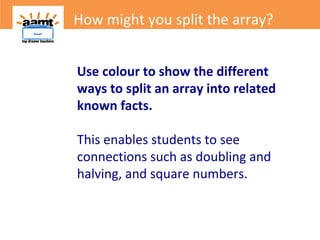 Top Drawer Teachers: Splitting Arrays into Known Parts | PPT