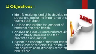 Maternal and child health | PPTX