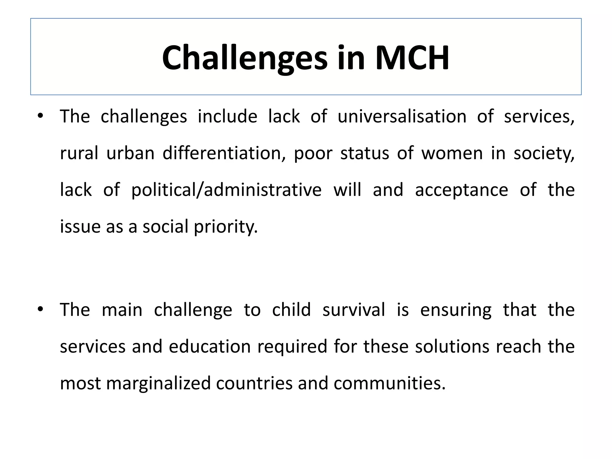 Mch introduction | PPT