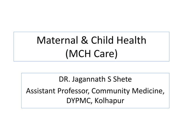 Mch introduction | PPT