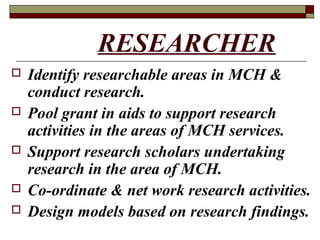 MCH NURSE & HER ROLE | PPT