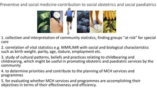 Mch1 Introduction on MATERNAL AND CHILD HEALTH | PPTX