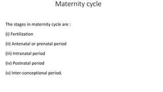 Mch1 Introduction on MATERNAL AND CHILD HEALTH | PPTX