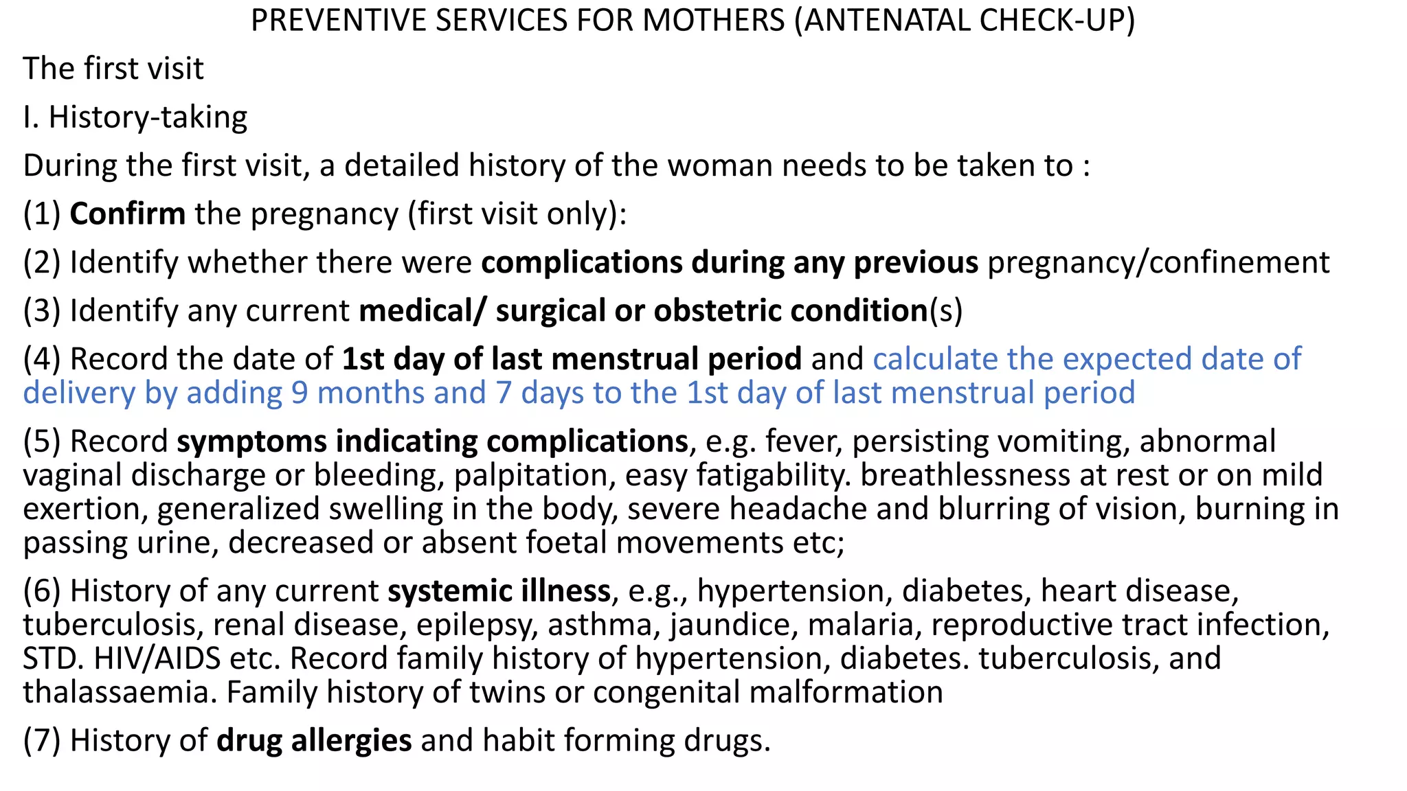 Mch2 ANTENATAL CARE/ PRENATAL CARE | PPTX