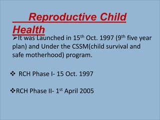Mch and rch | PPTX