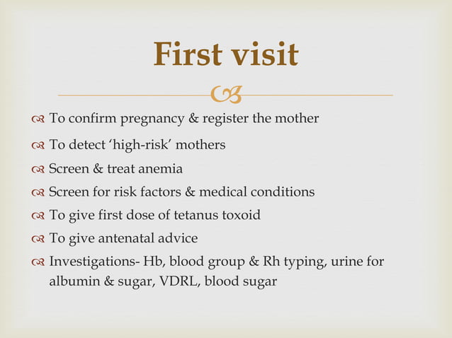 Antenatal & Postnatal Care | PPT
