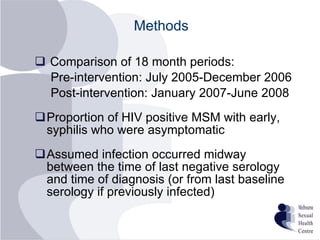 Screening for syphilis | PPT | Infectious Diseases | Diseases and ...
