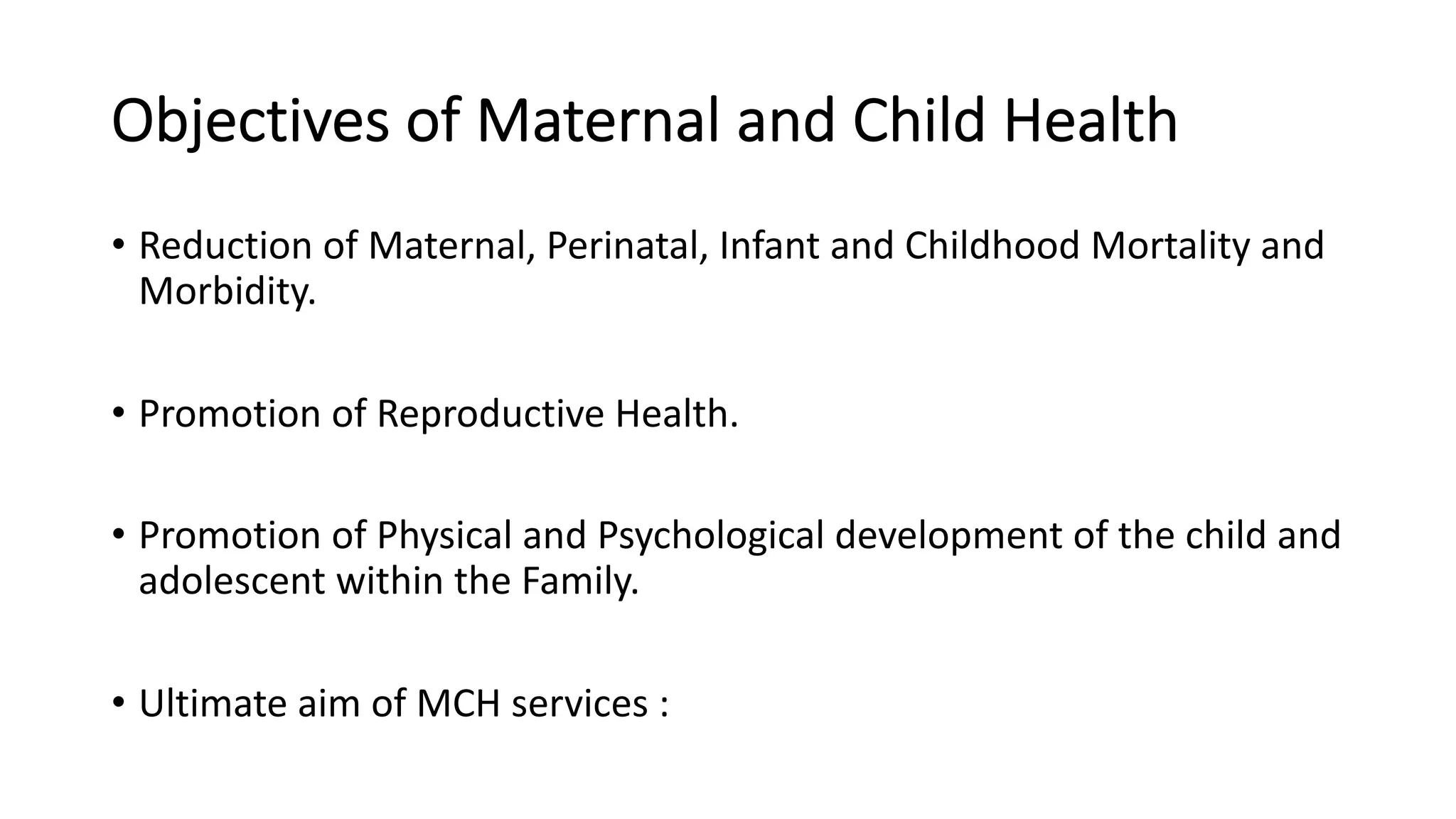 MCH introduction | PDF