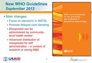 Community Midwifery and Prevention of Postpartum Hemorrhage_Kate ...
