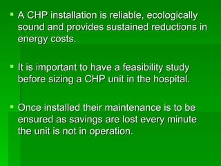APPLICATIONS OF MICRO CHP IN HOSPITALS | PPT