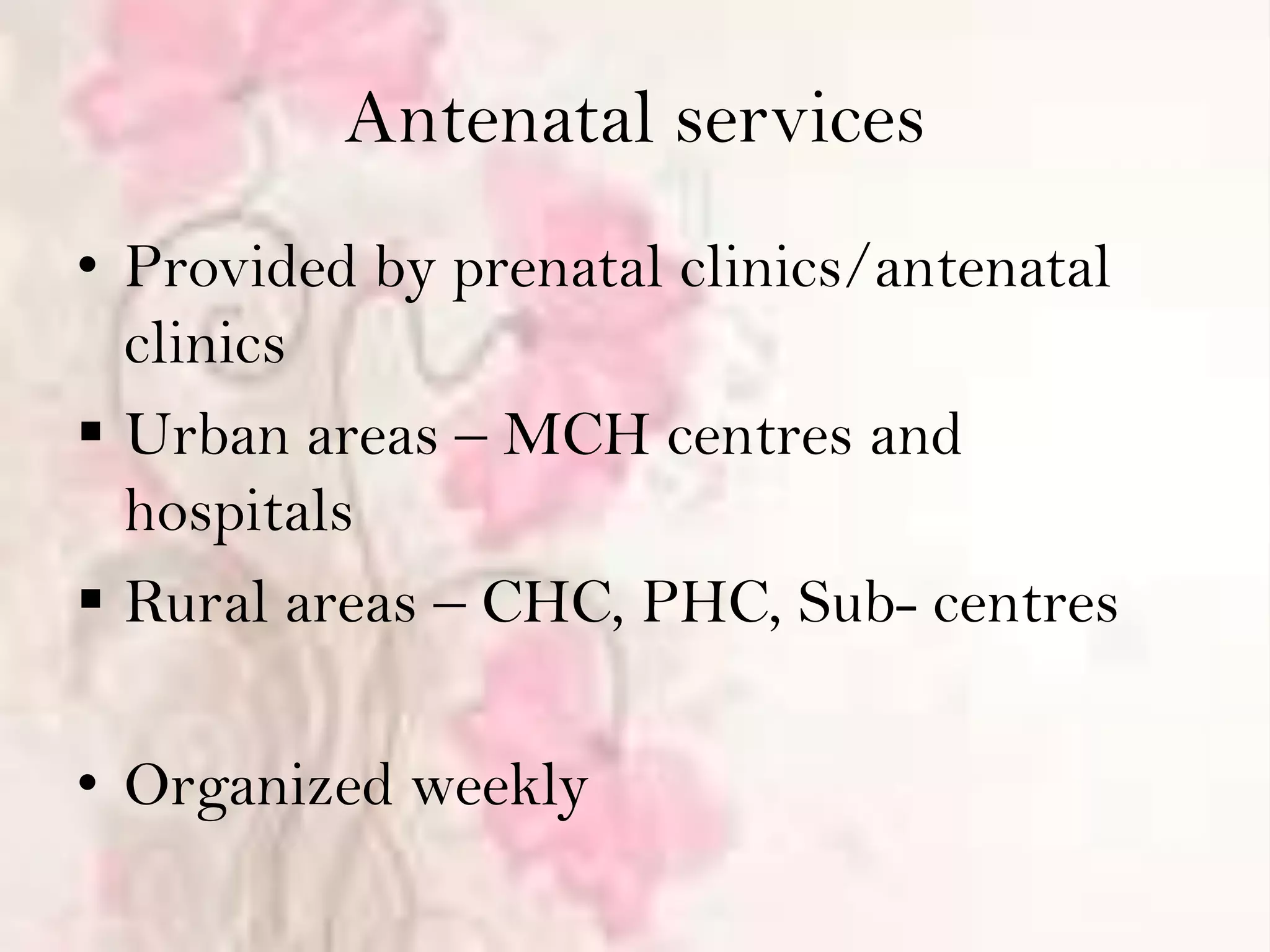 Maternal and child health care | PPTX