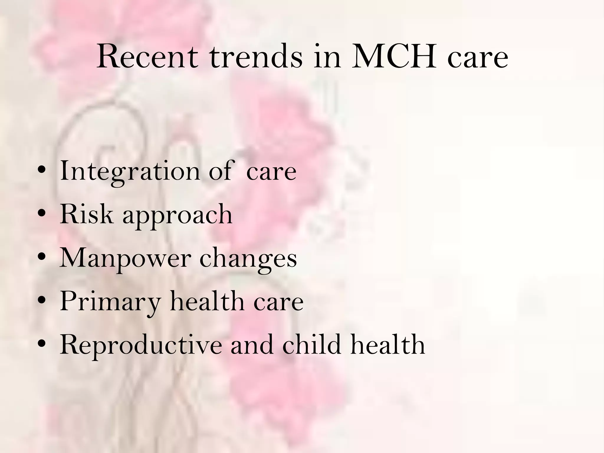 Maternal and child health care | PPTX