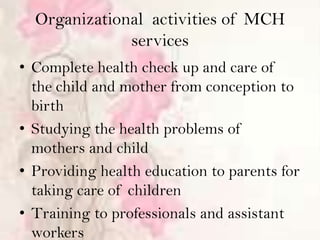 Maternal and child health care | PPTX