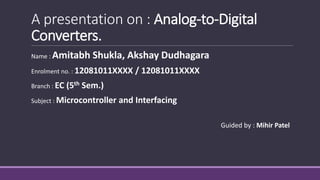 Analog to Digital Converters | PPTX