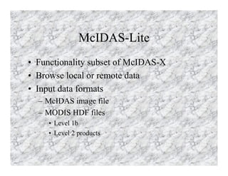 McIDAS Lite | PPT