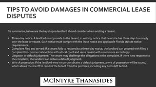 McIntyre Thanasides- Tips to avoid damages in commercial lease disputes ...