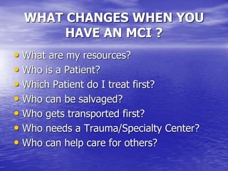Mci smart triage | PPTX