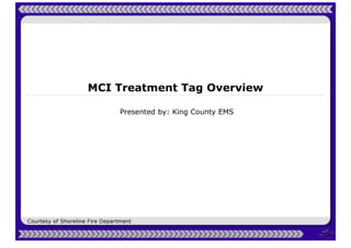 MCI Treatment Tag Overview | PDF