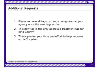 MCI Treatment Tag Overview | PDF