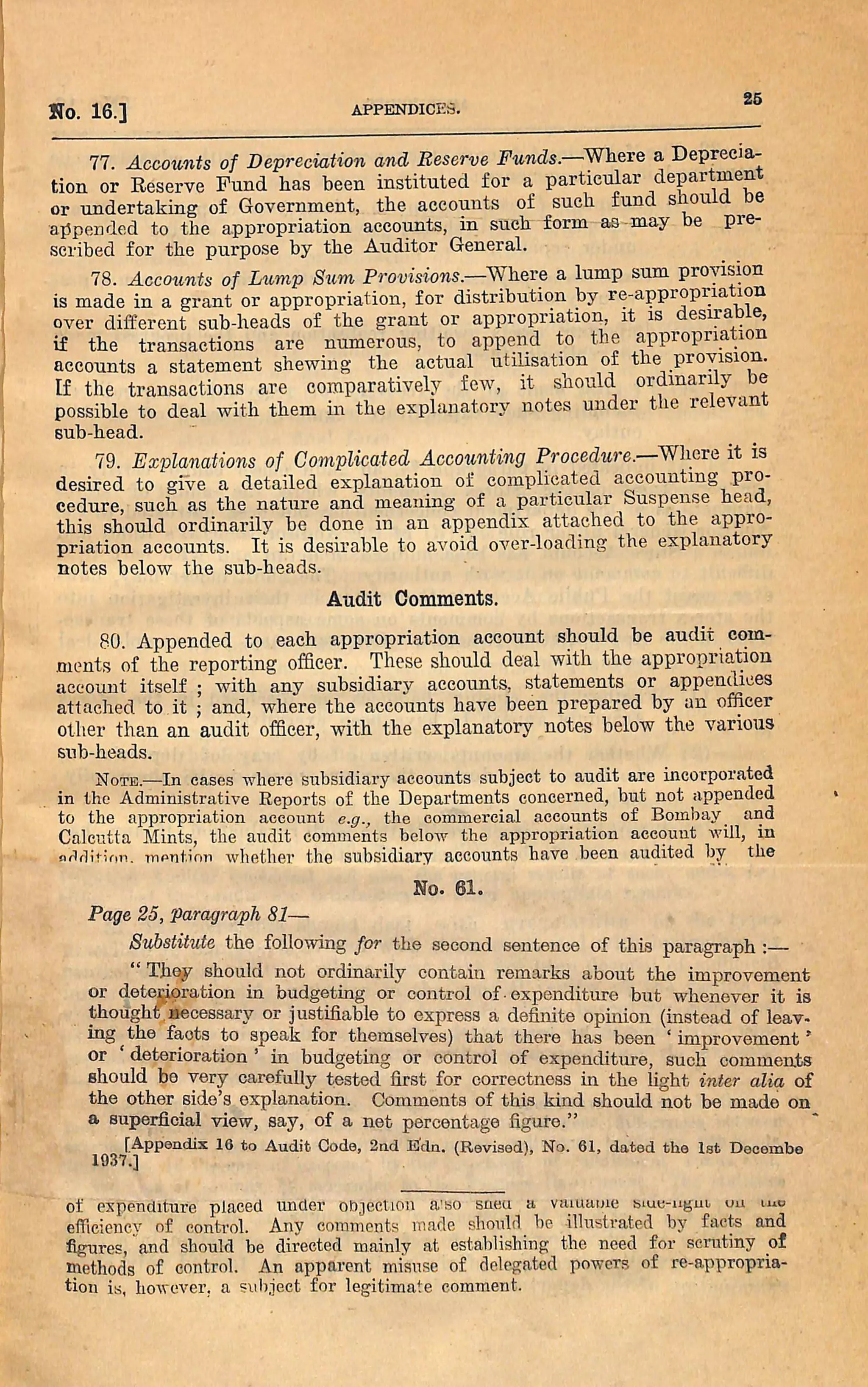 Audit Code, Appendix 16, Second Edition (Revised) 1934 | PDF