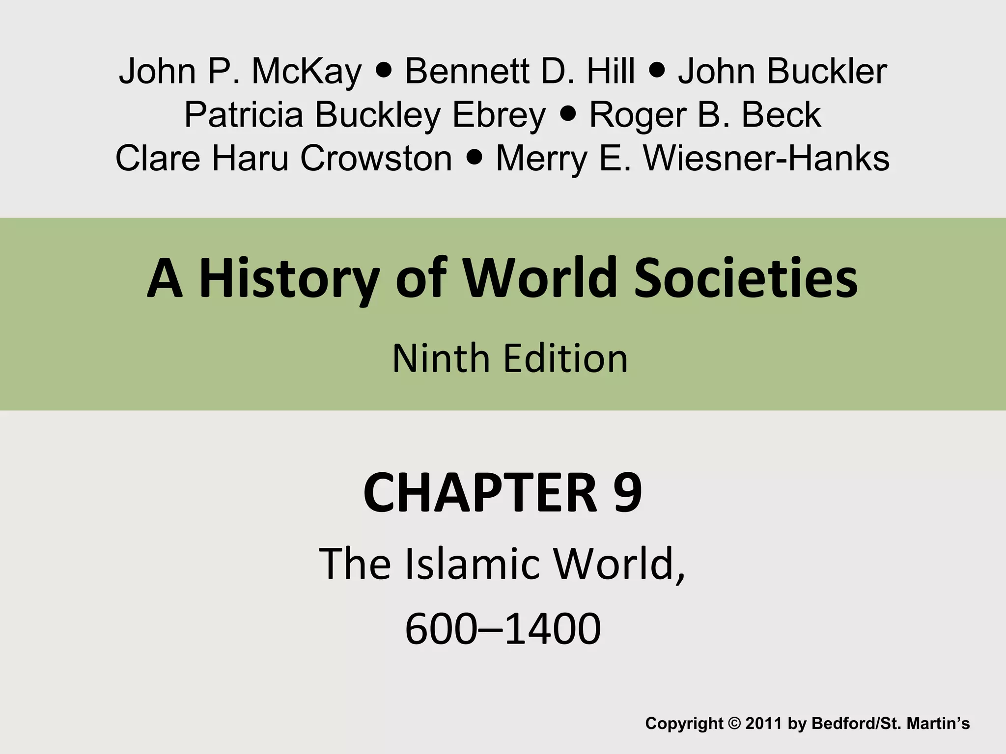 Mckay chapter9islamicworld600 1400 | PPT