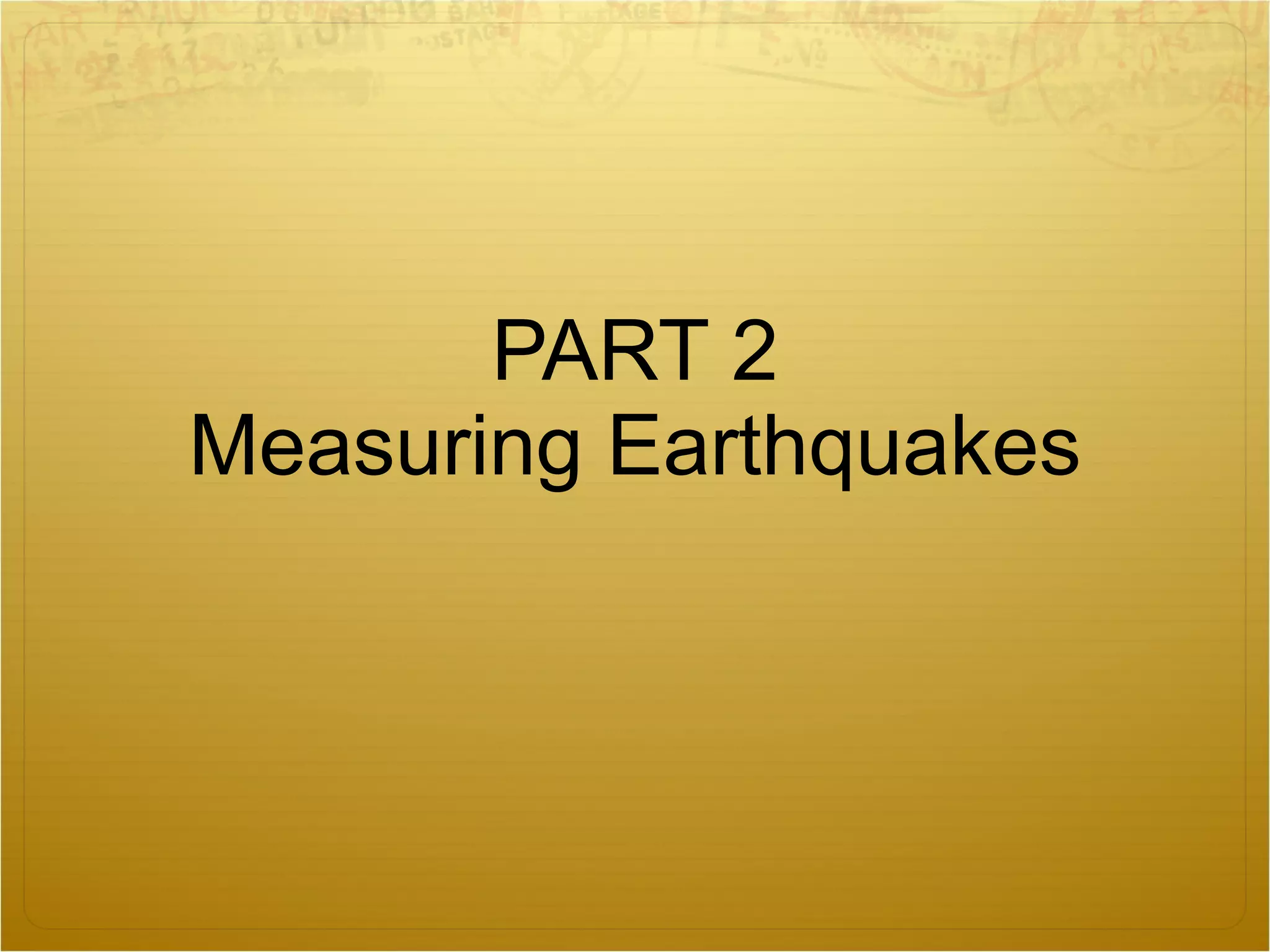 Earthquake Lesson | PPT