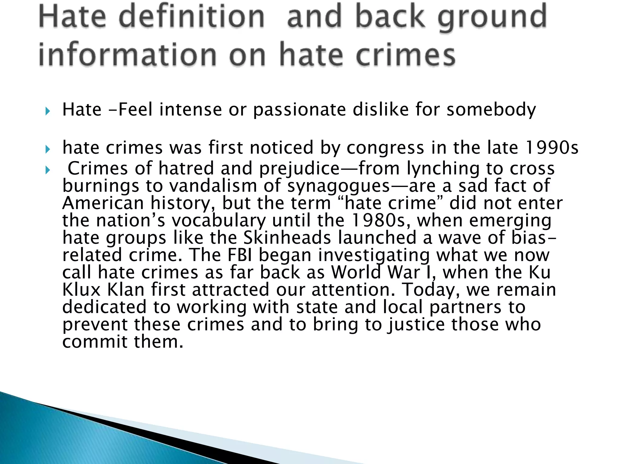 Mc kenley combating hate crimes | PPT