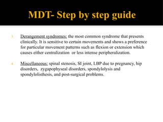 Mckenzie concept manual therapy in physiotherapy | PPTX