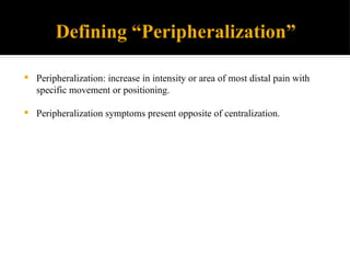 Mckenzie concept manual therapy in physiotherapy | PPTX