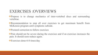 Mc kenzie method | PPTX