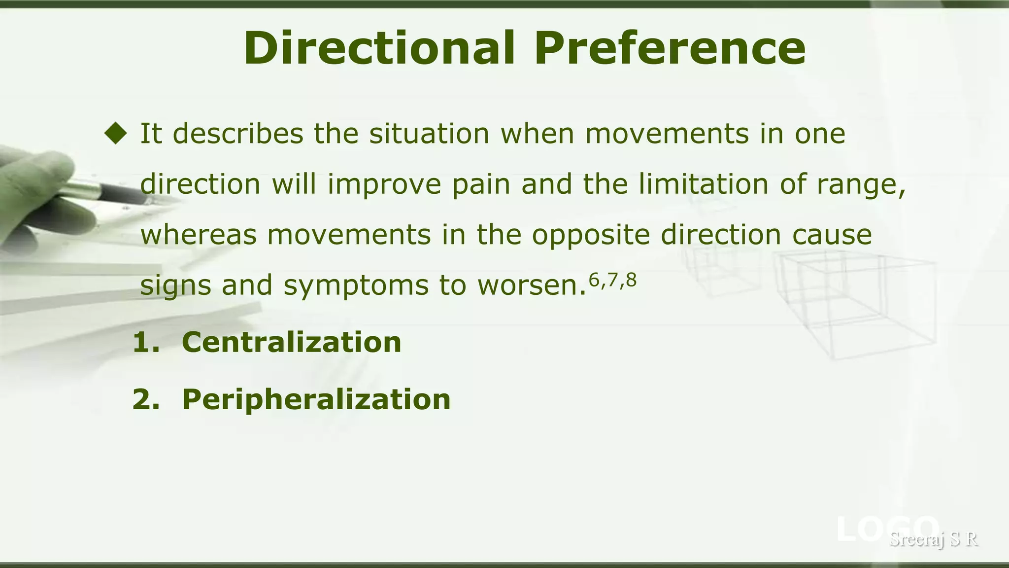 Mc Kenzie Method (MDT) | PPTX