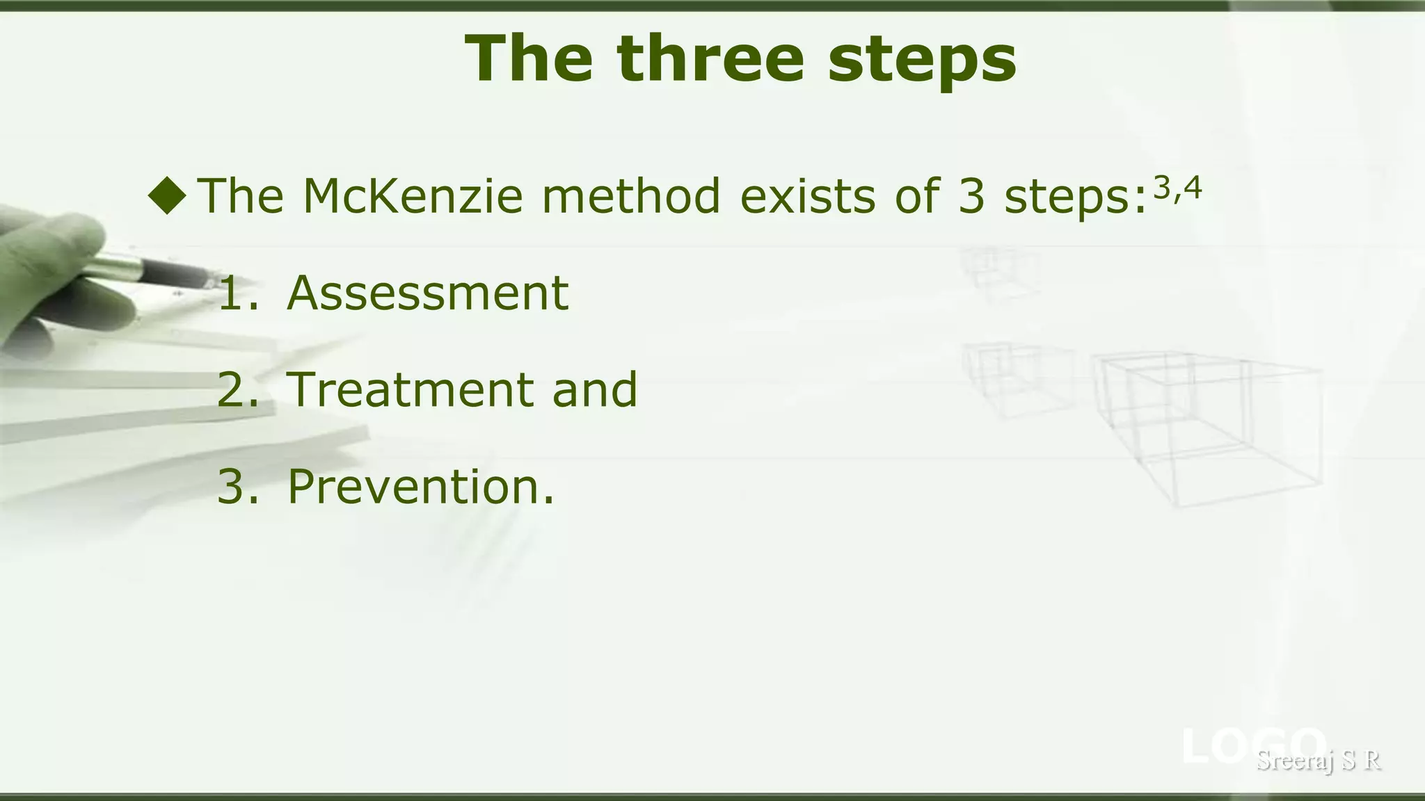 Mc Kenzie Method (MDT) | PPTX