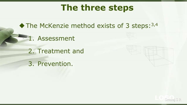 Mc Kenzie Method (MDT) | PPTX