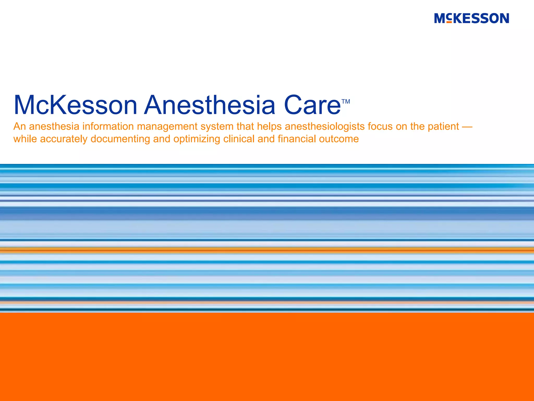 anesthesia information management system that helps anesthesiologists ...