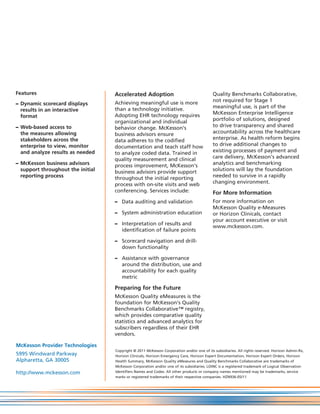 McKesson Enterprise Intelligence - Quality eMeasures for Horizon Clinicals | PDF | IT and ...