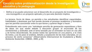 Problematización desde la investigación educativa | PDF
