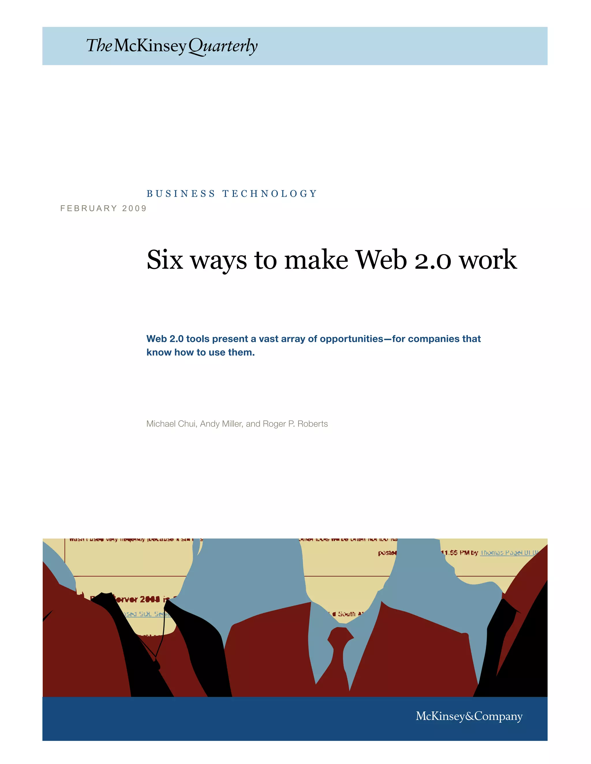 Six ways to make Web 2.0 work | PDF